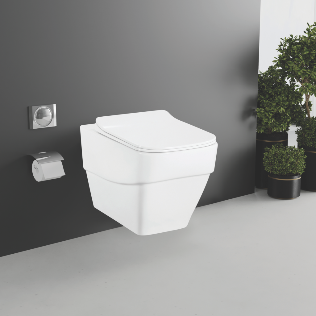Scala Wall Hung Toilet - White - luxurybathware.co.uk